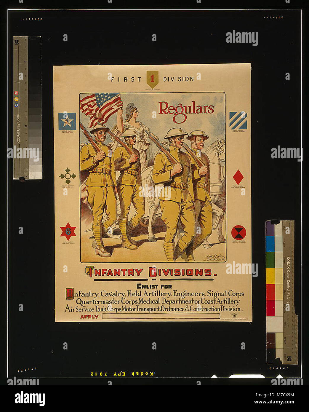 A recruitment poster for the U.S. Army, promoting enlistment in ...