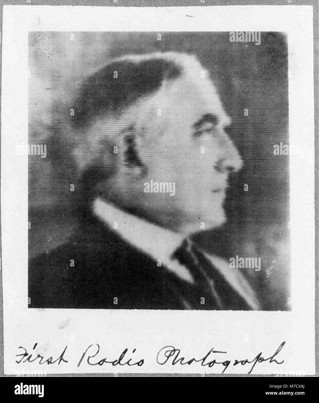 The first radio photograph, marking a milestone in photographic ...