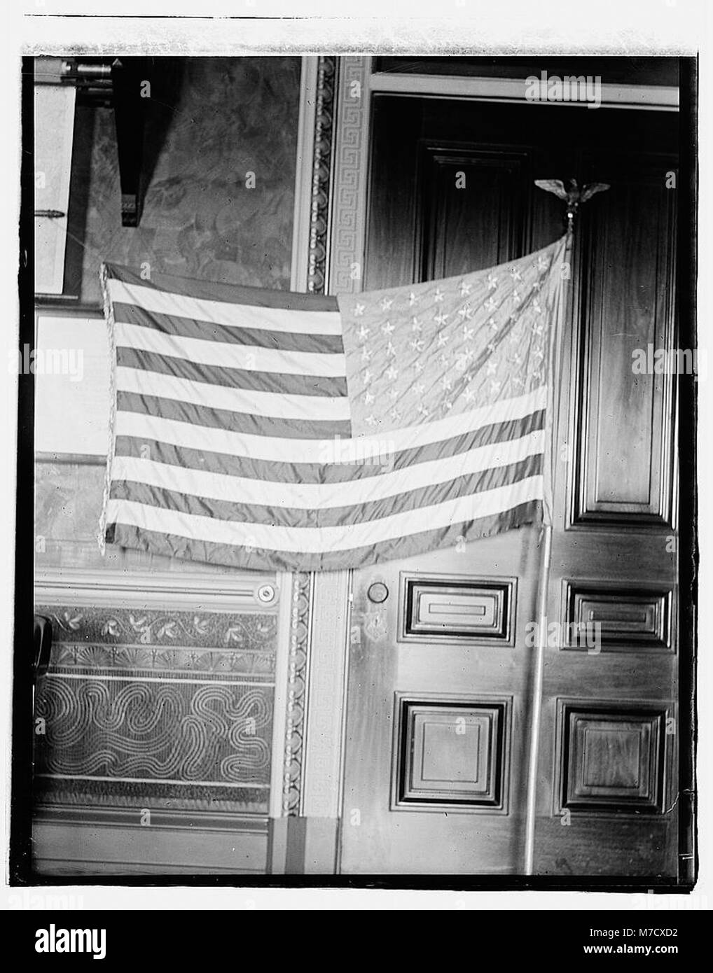 Image of a flag presented to Alex on May 1, 1919, representing a ...