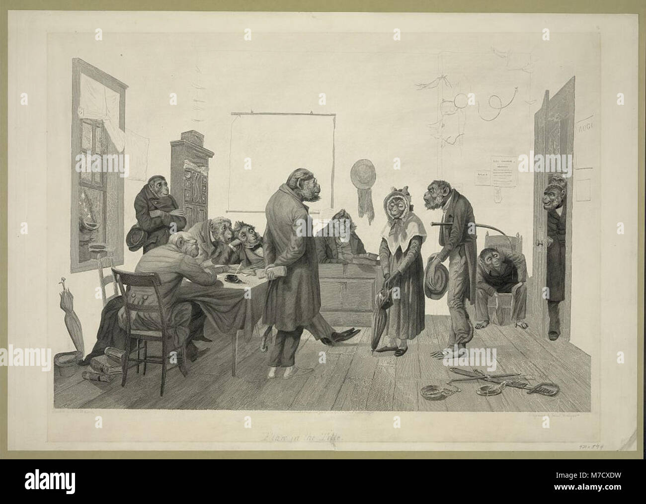 This image addresses a historical work by W.H. Beard, featuring a flaw ...