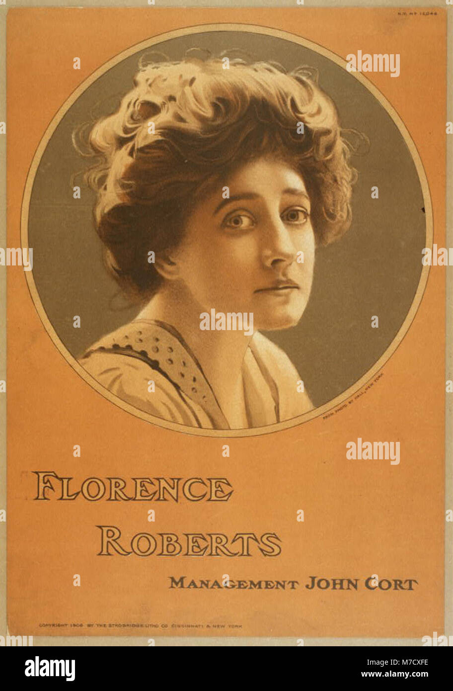 Portrait of Florence Roberts, captured by photographer Hall in New York ...