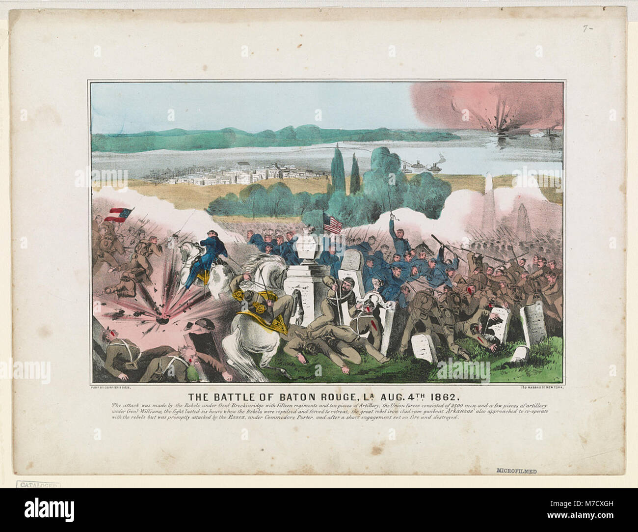 The Battle of Baton Rouge, fought on August 4th, 1862, during the ...