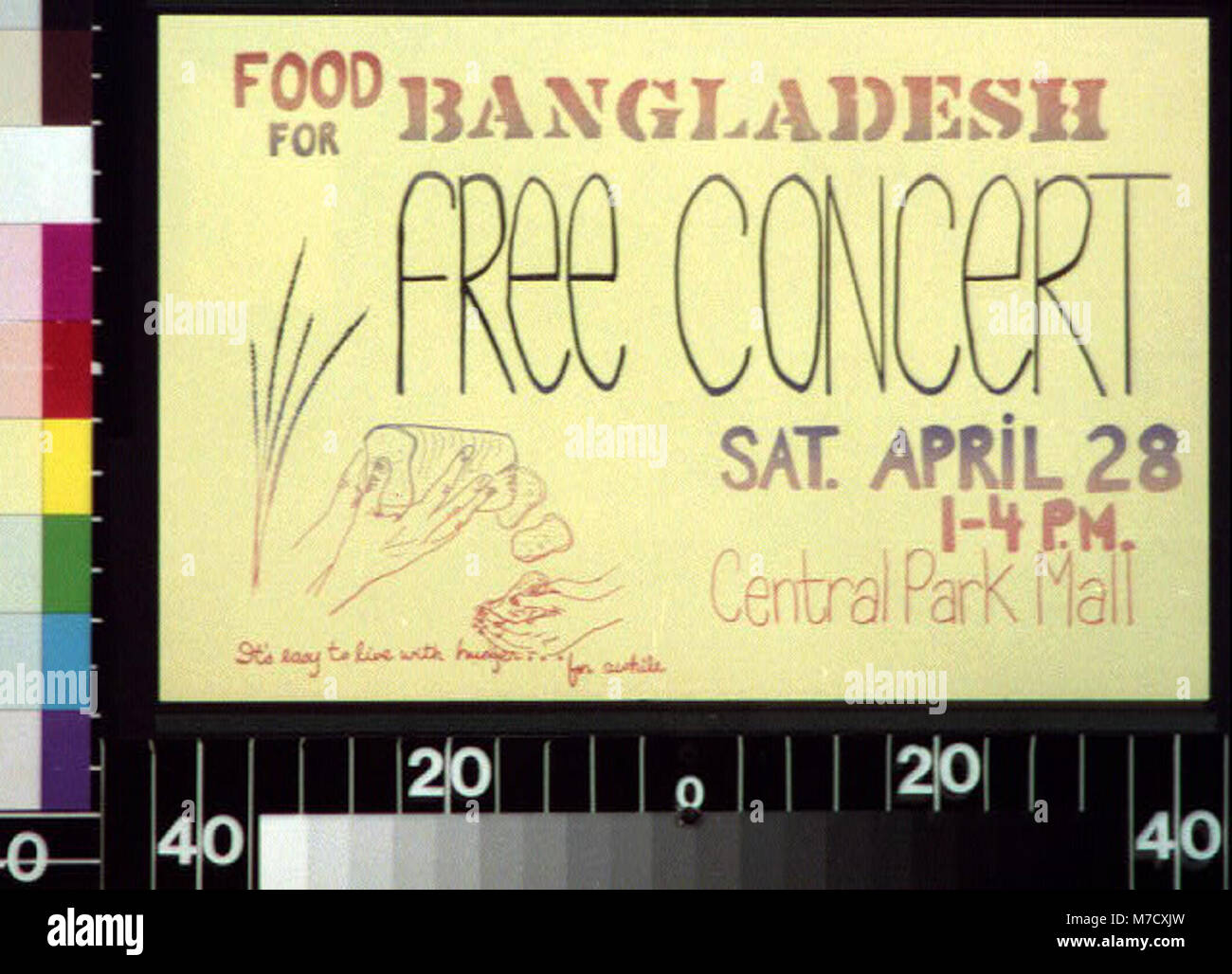 A free concert event organized to raise funds for food relief efforts ...