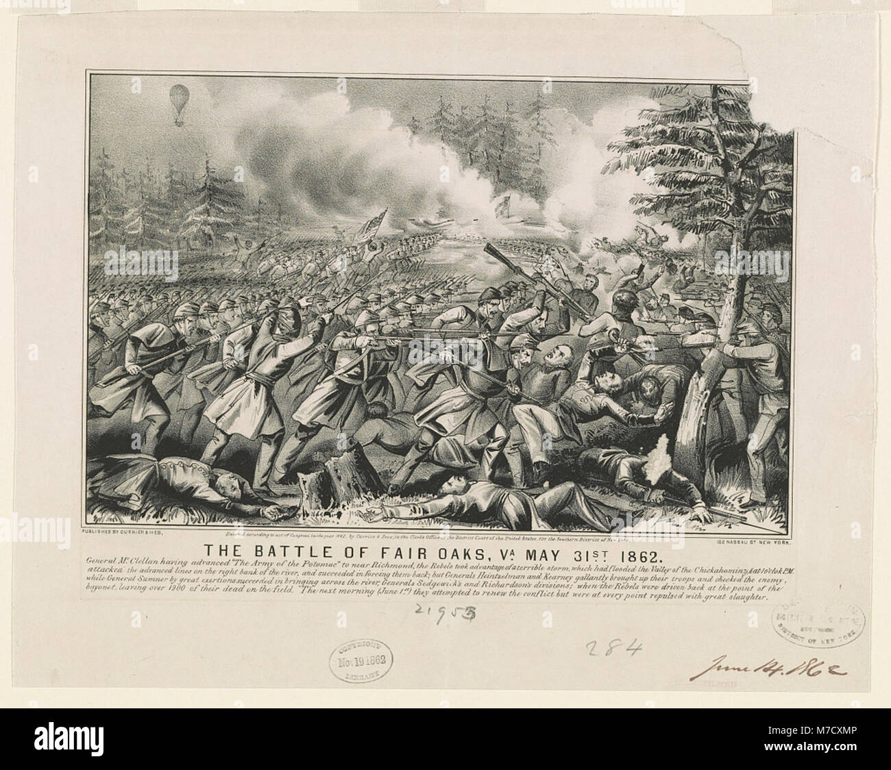 The Battle of Fair Oaks took place in Virginia on May 31, 1862, during ...