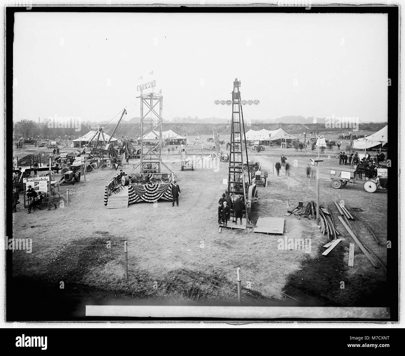This panoramic photograph showcases a Ford Motor Company production ...