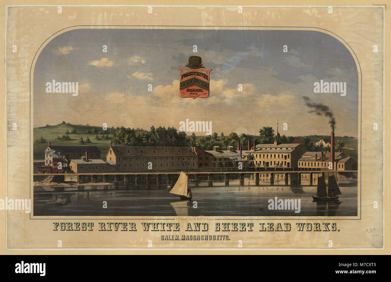 A historical view of the Forest River White and Sheet Lead Works in ...