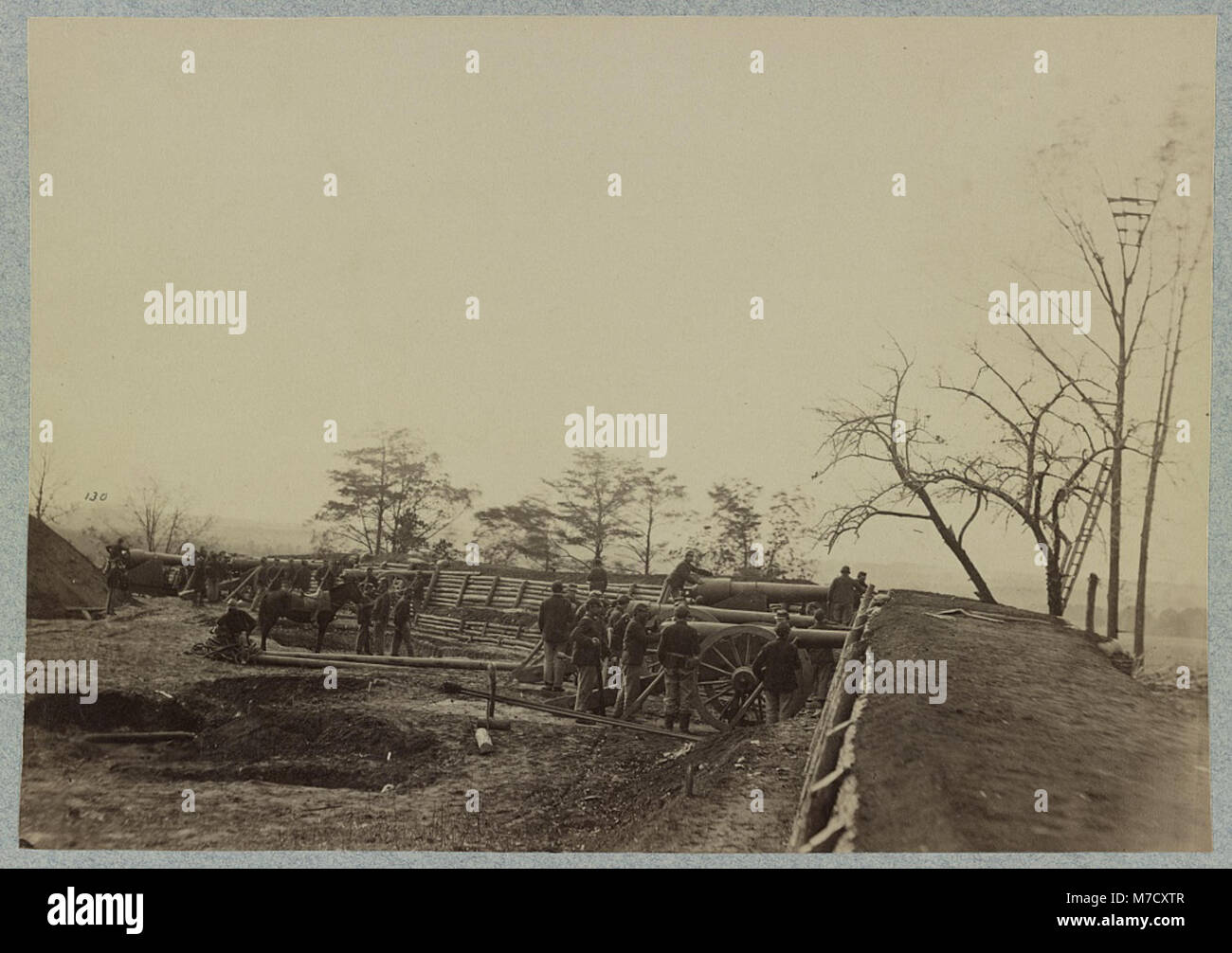 Fort Brady, located near Dutch Gap Canal on the James River in Virginia ...