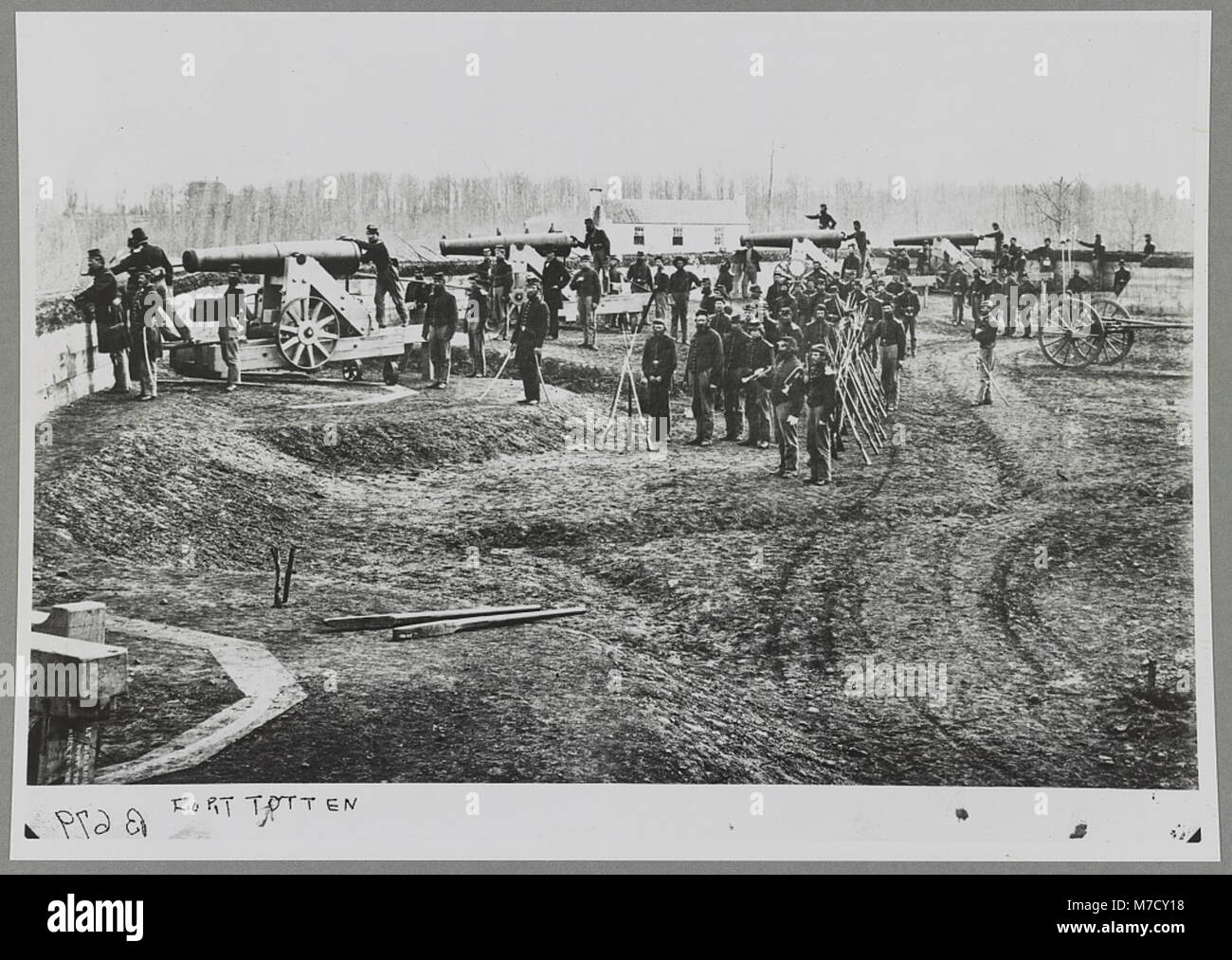 An interior view of Fort Totten in Washington, D.C., showcasing the ...