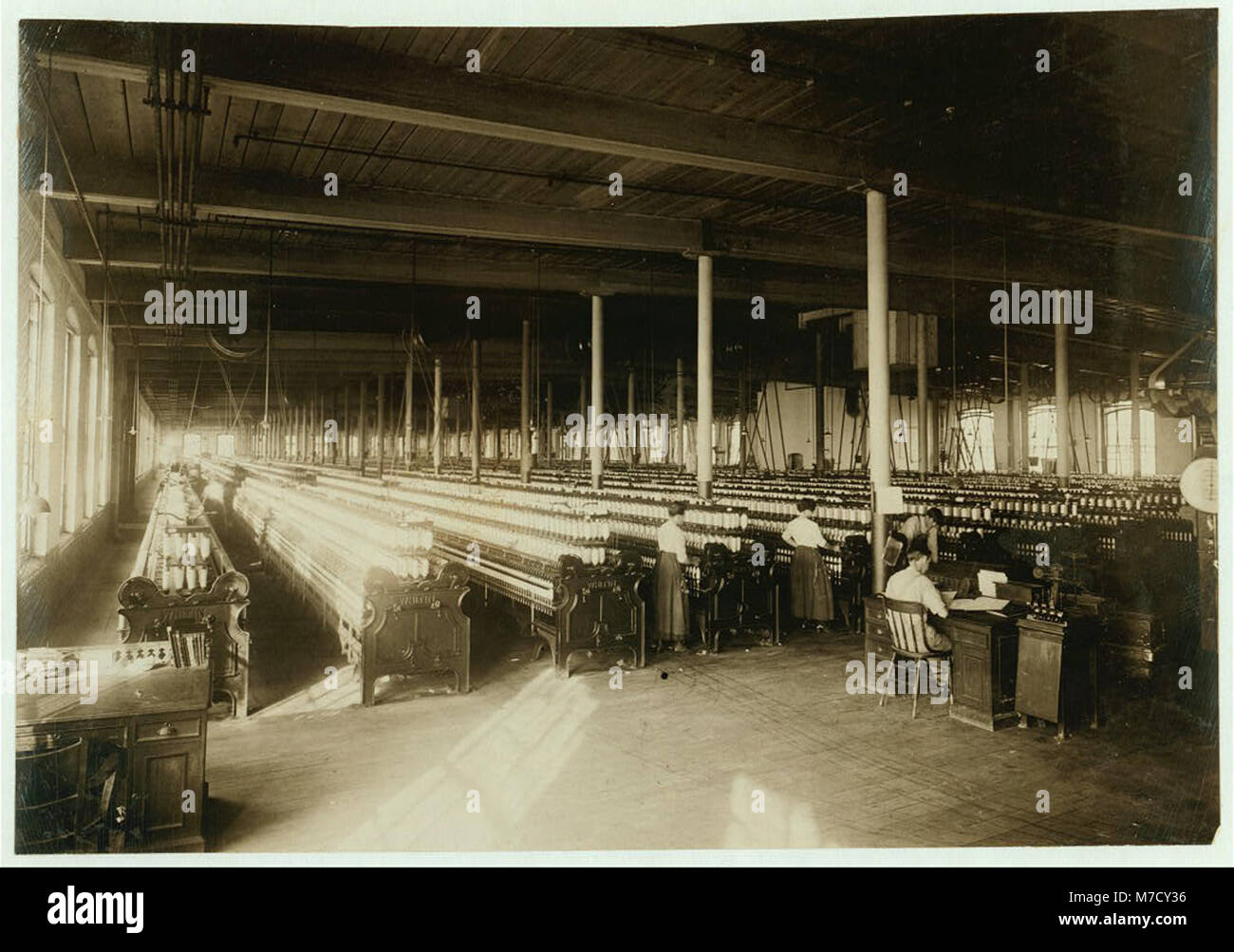 A scene from the 1912-1913 Child Welfare Exhibit, showing the mills in ...