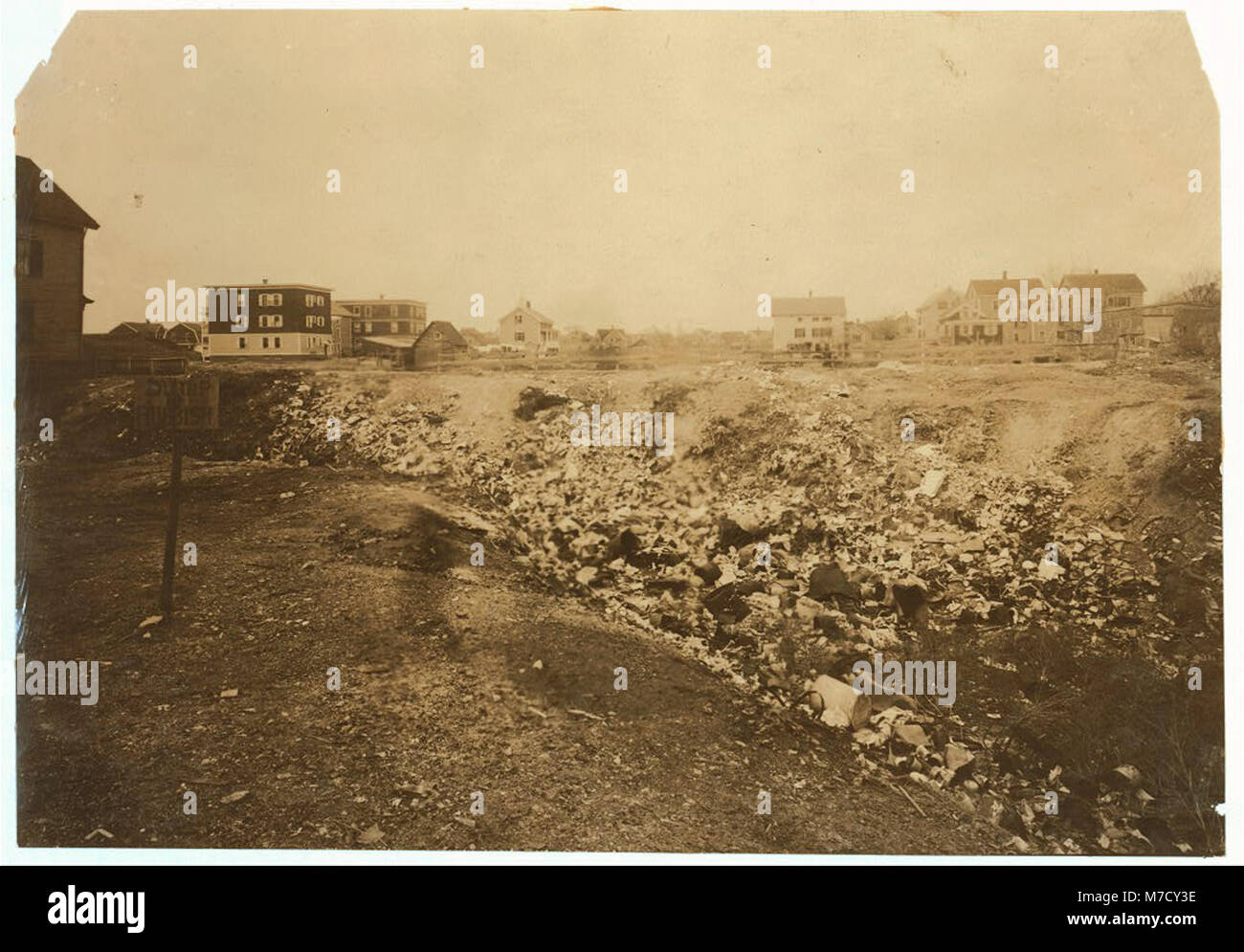 A photo from the 1912-13 Child Welfare Exhibit, depicting a dump on ...
