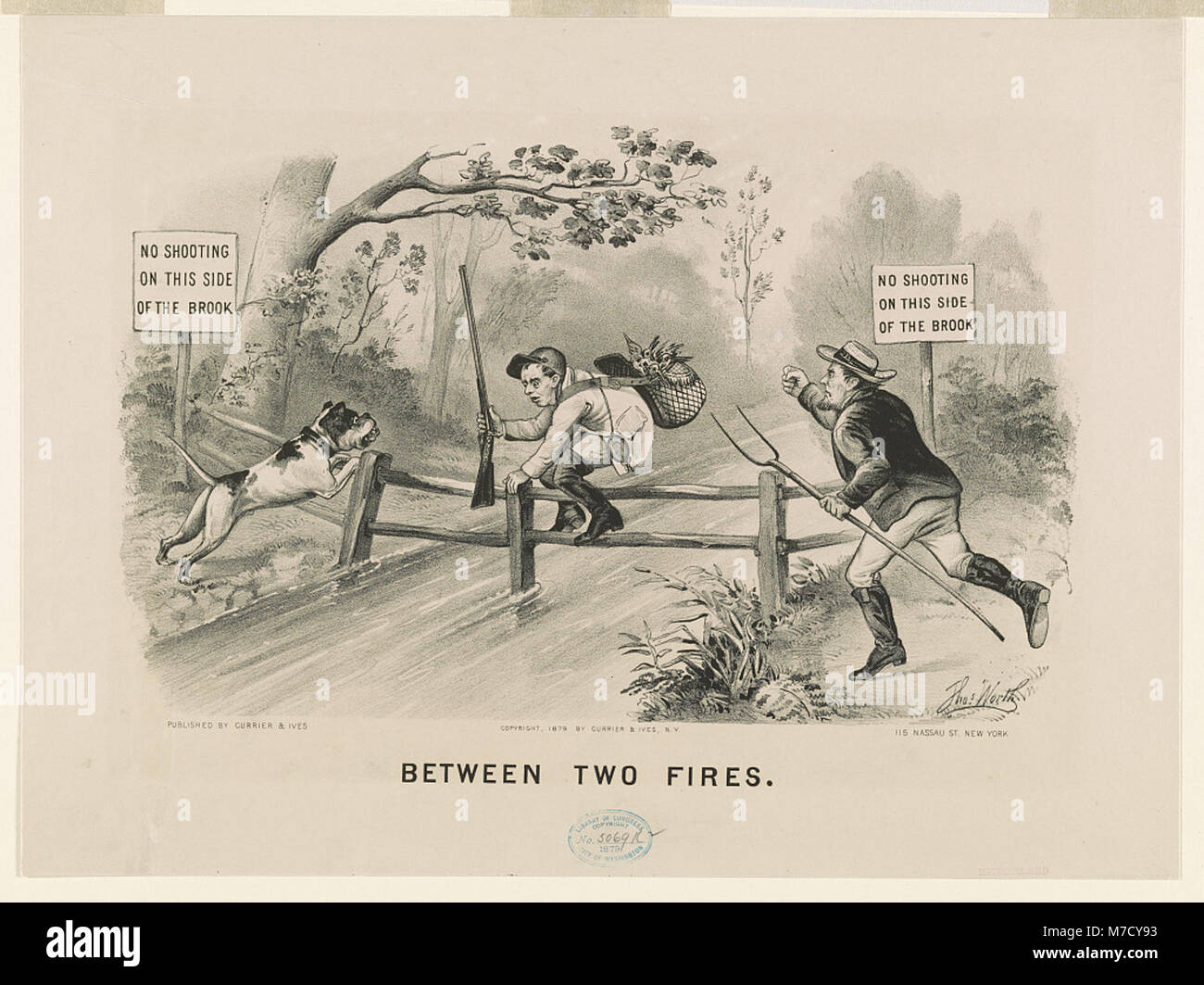 The photograph 'Between Two Fires' captures a dramatic moment, possibly ...
