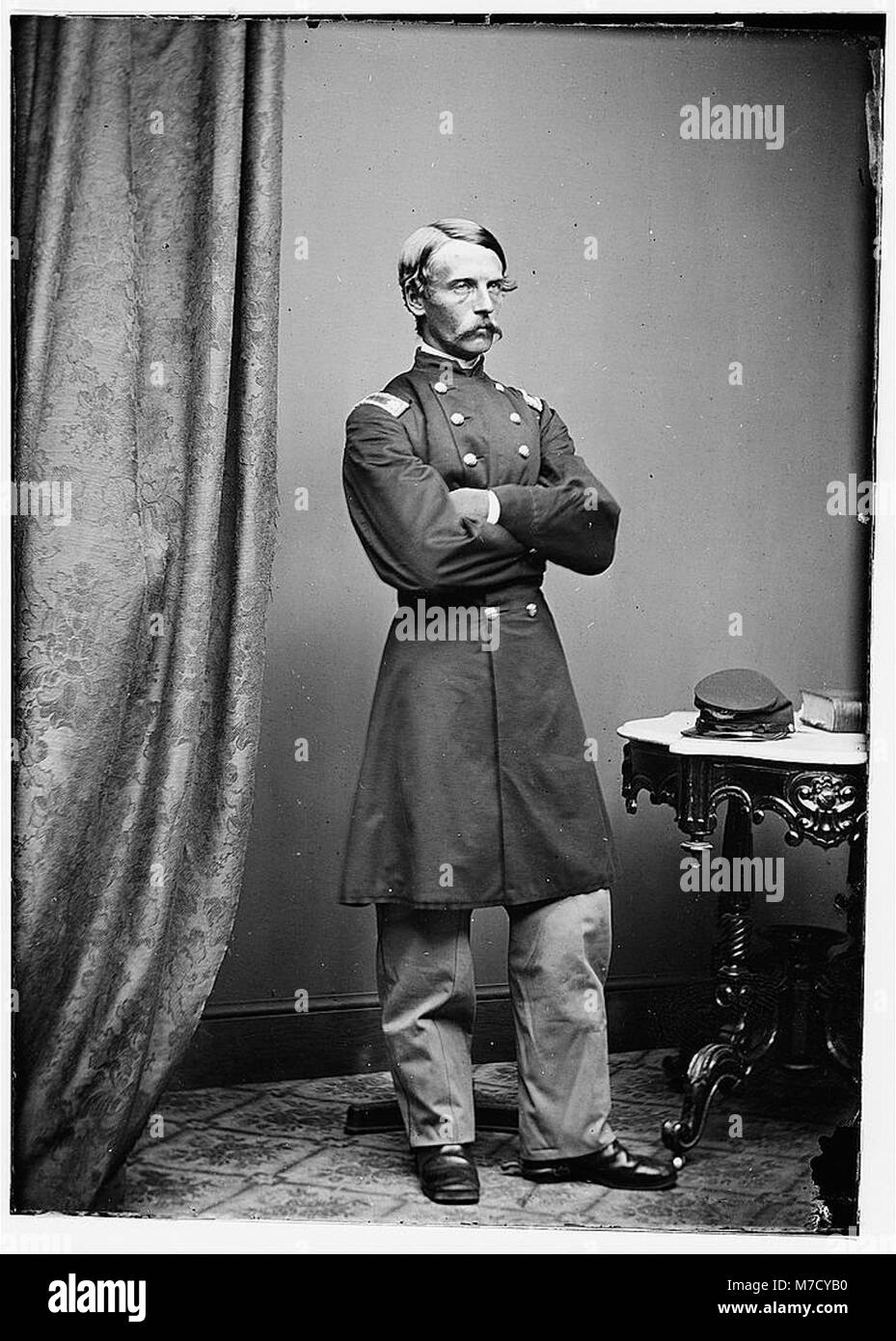 Portrait of Colonel Francis E. Heath of the 19th Maine, a prominent ...