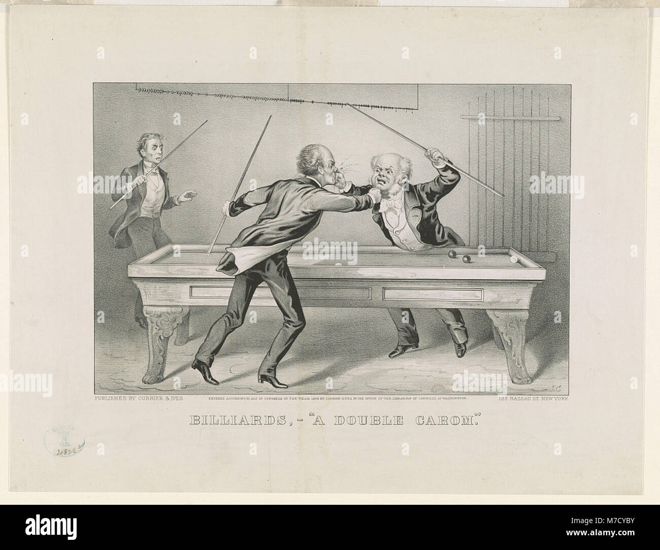 A photograph depicting the game of billiards, specifically the ...
