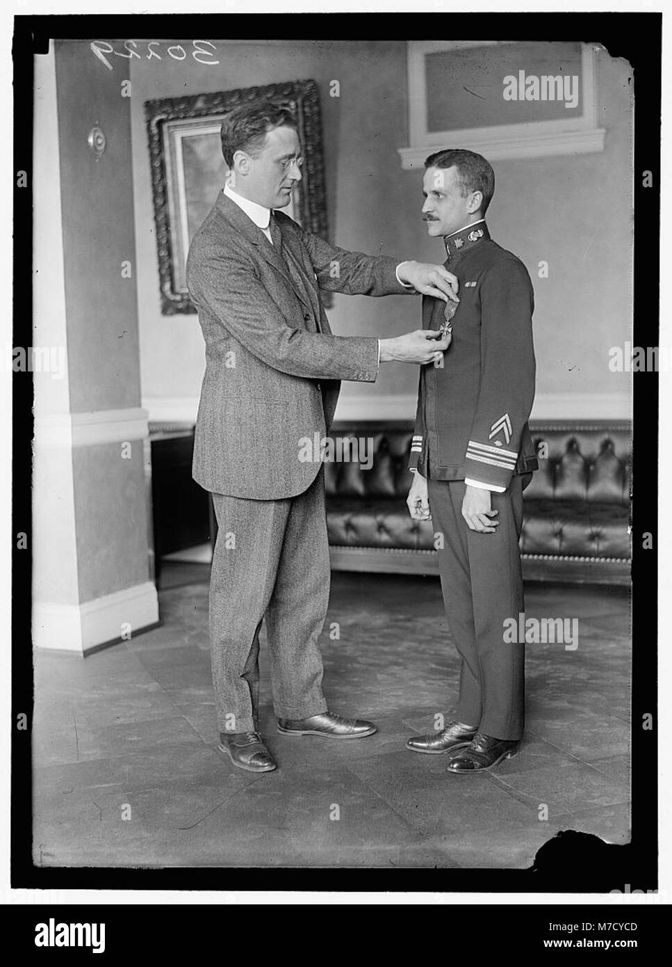 A portrait of Franklin D. Roosevelt, the 32nd President of the United ...