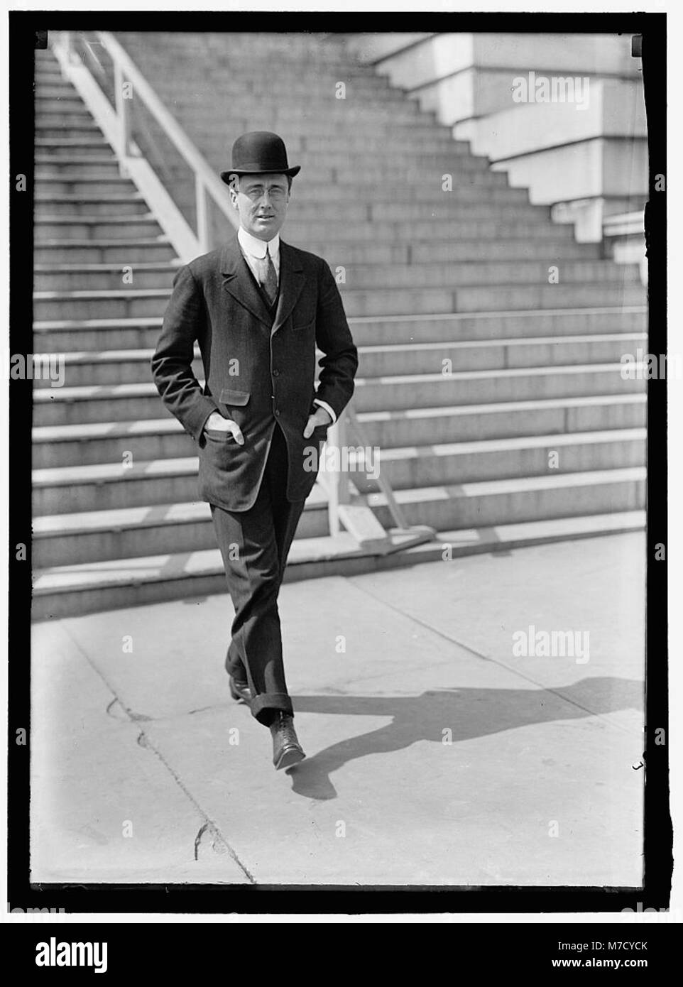 A portrait of Franklin D. Roosevelt, the 32nd President of the United ...