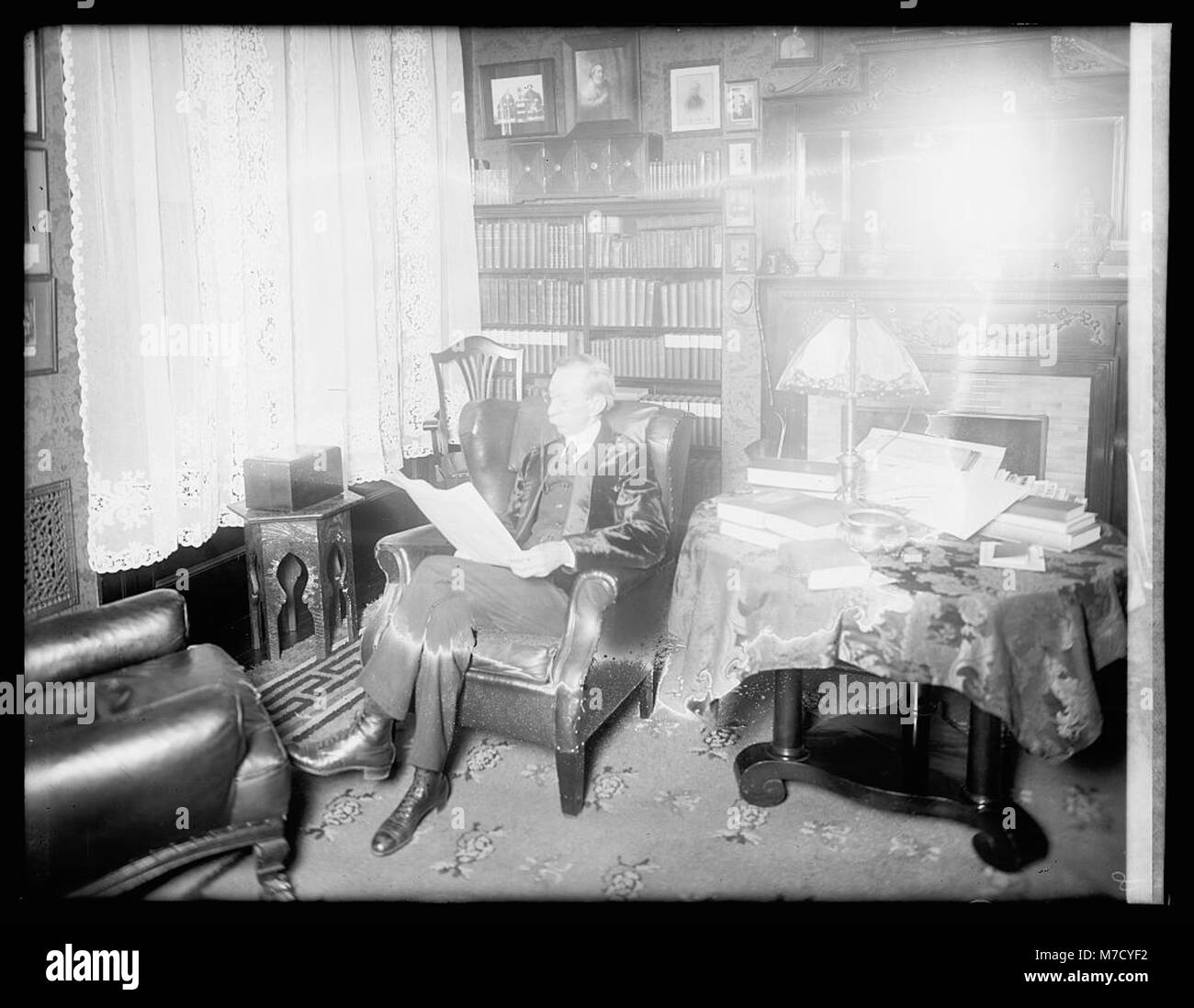 A portrait of Frank G. Carpenter, likely a prominent figure in ...
