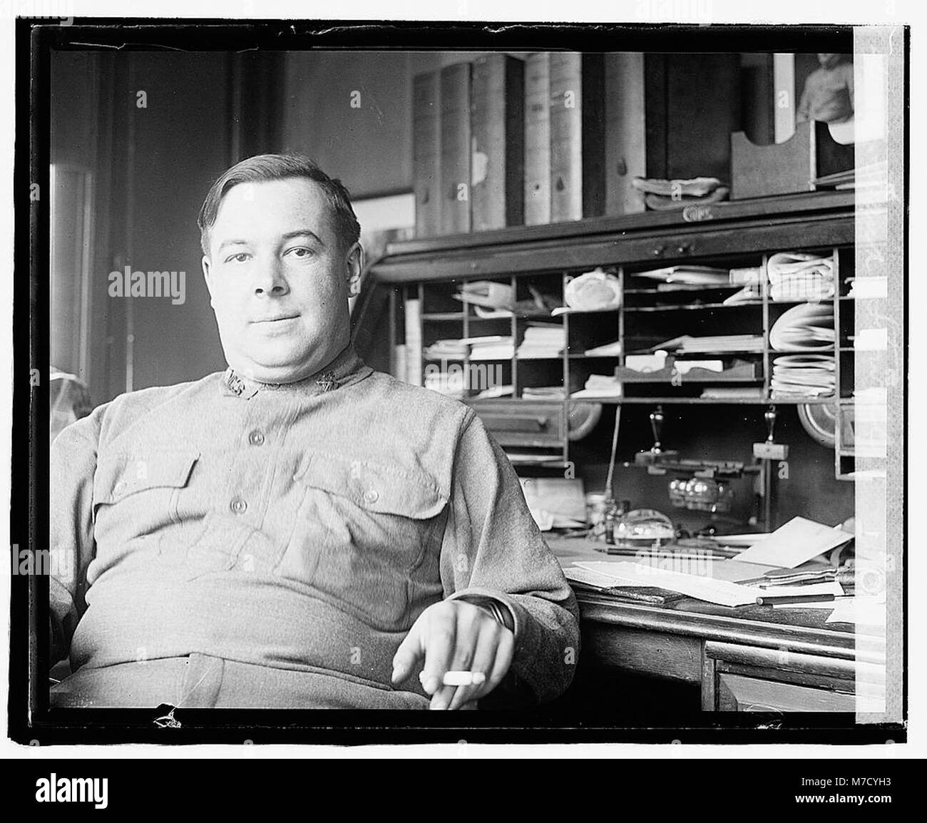 A portrait of Frank Stowell, an individual from a historical collection ...