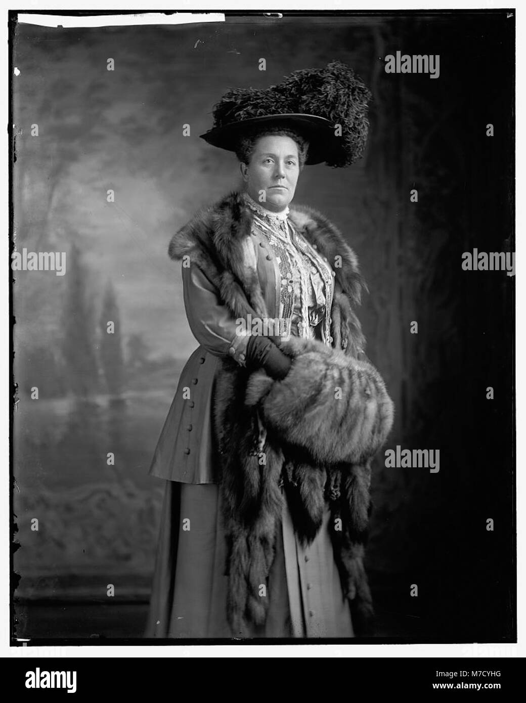 A portrait of Lady Fraser, capturing her elegant and formal pose in a ...