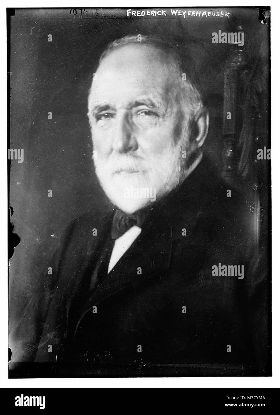 A portrait of Frederick Weyerhaeuser, an influential American ...