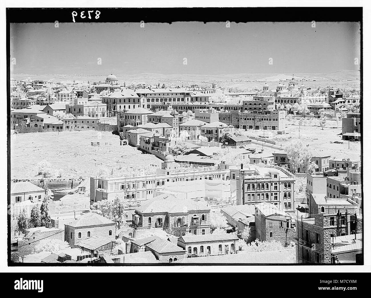 An aerial view taken from the YMCA tower, looking north towards ...