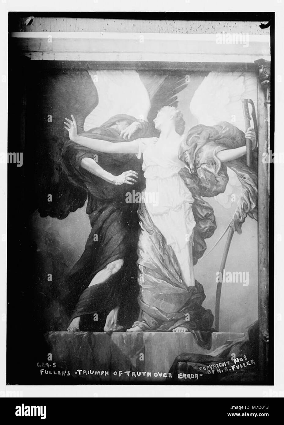 A painting titled 'Triumph of Truth over Error' by artist Fuller. The ...