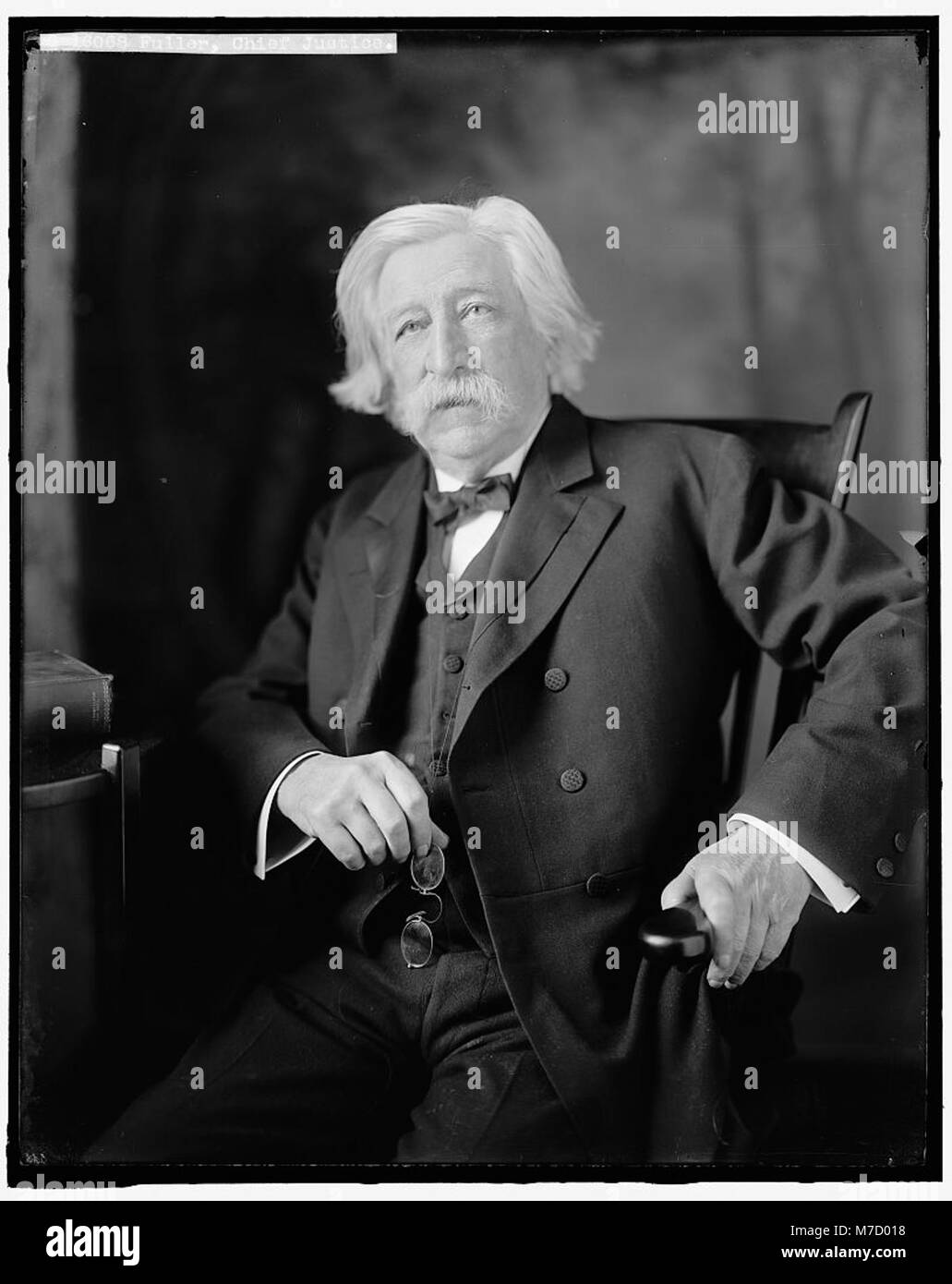 A portrait of Melville W. Fuller, Chief Justice of the United States ...