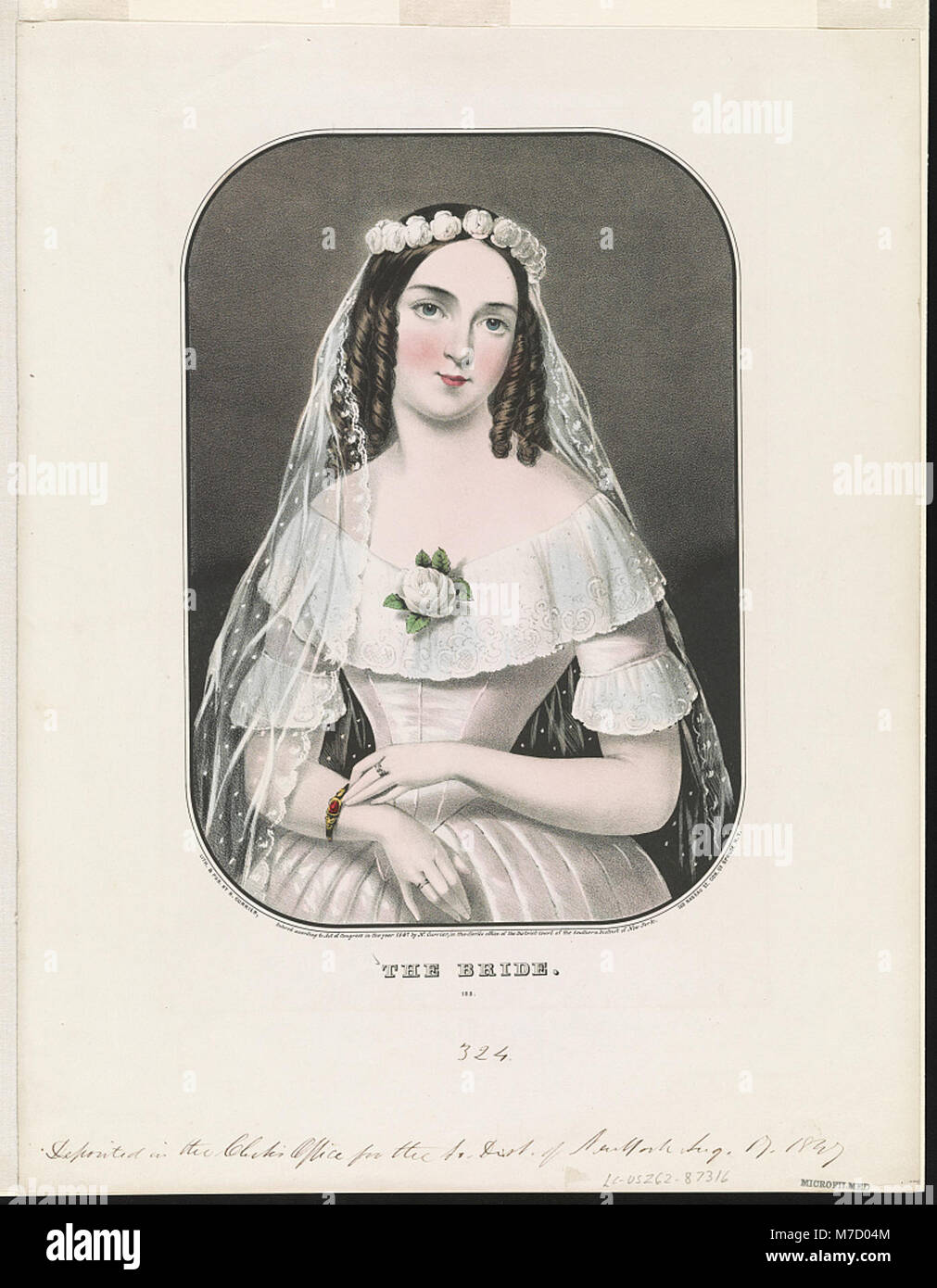 This image depicts a portrait of a bride, captured in a traditional ...