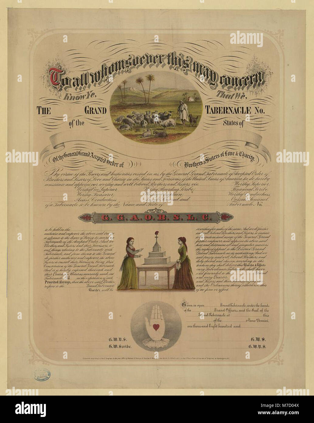 An emblem or symbol representing the G.G.A.O.B.S.L.C, an organization ...