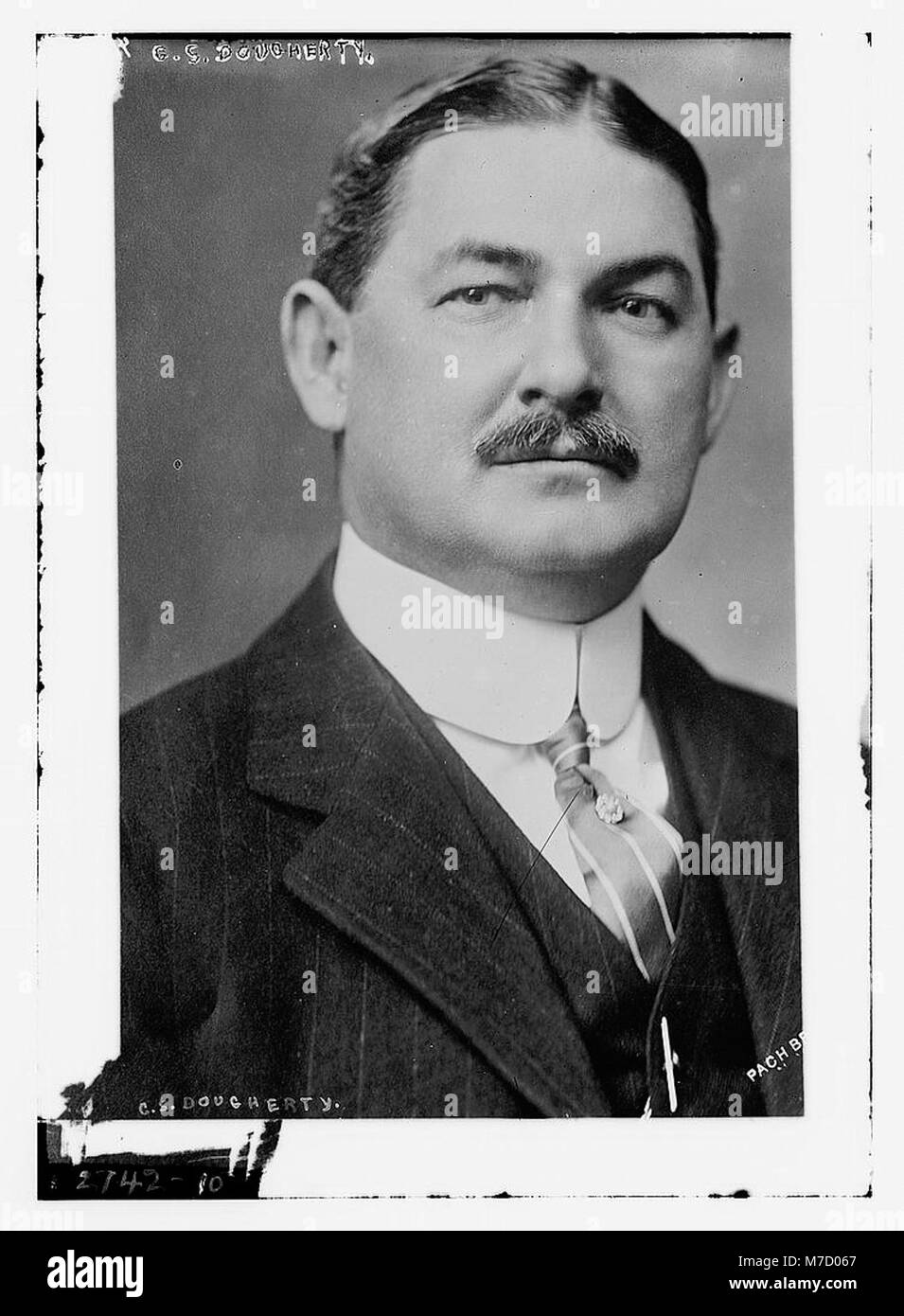 A portrait of G.S. Dougherty, reflecting his role in American history ...