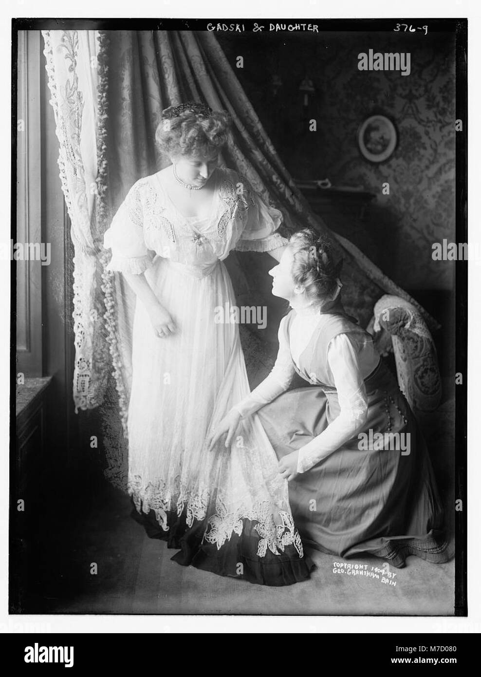 A portrait of opera singer Gadski with her daughter, showcasing the ...