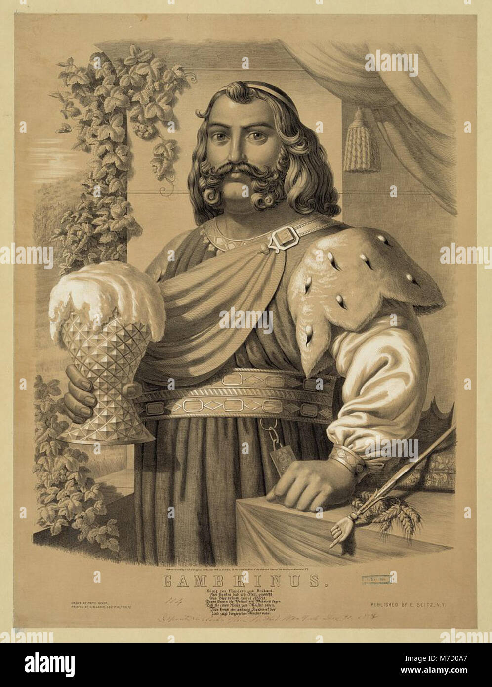 Gambrinus illustration hi-res stock photography and images - Alamy