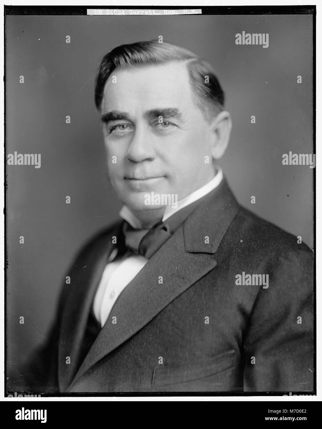 A portrait of D.E. Garrett, an honorable figure, likely noted for his ...