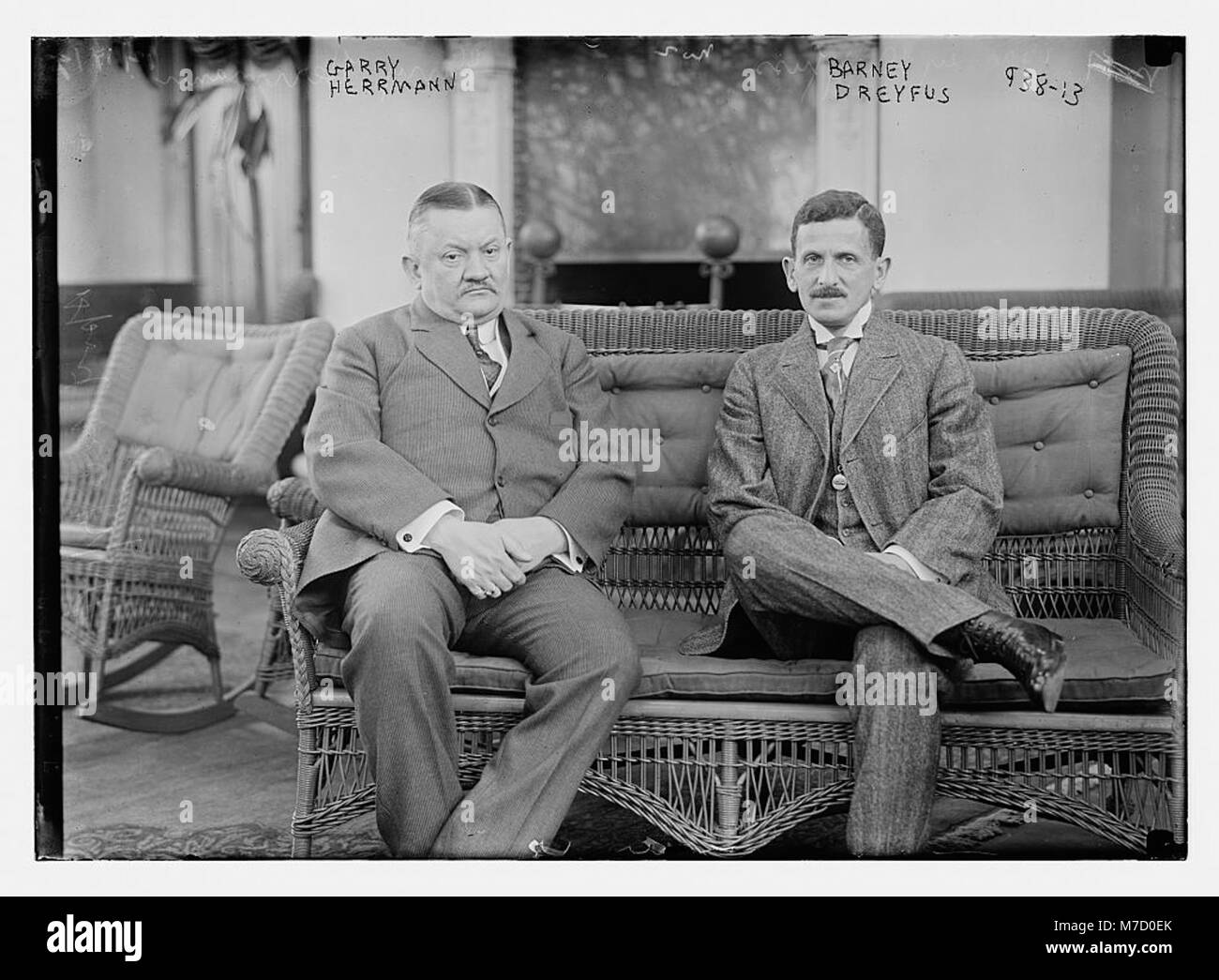 Photograph of Garry Herrman and Barney Dreyfus seated together, taken ...