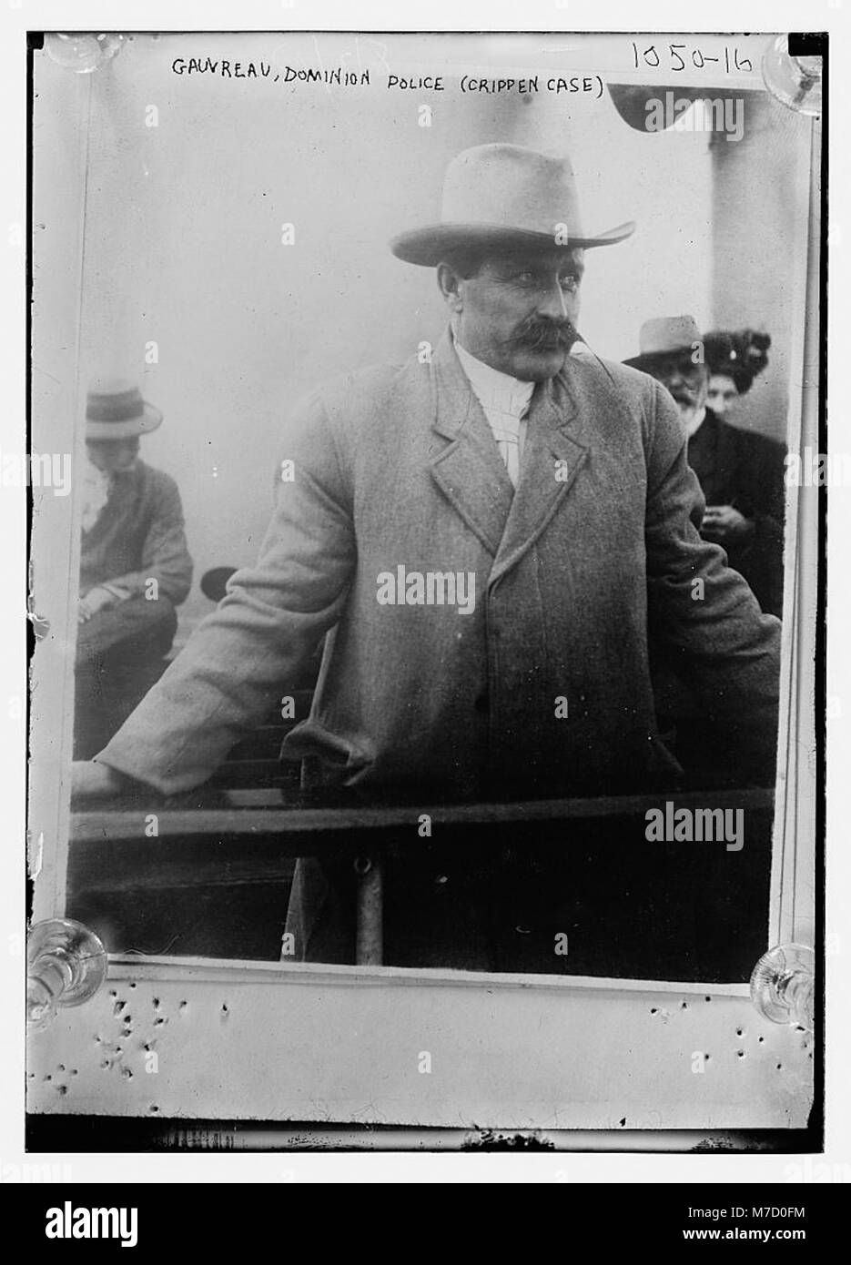 Photograph of Gauvreau, a member of the Dominion police, during the ...