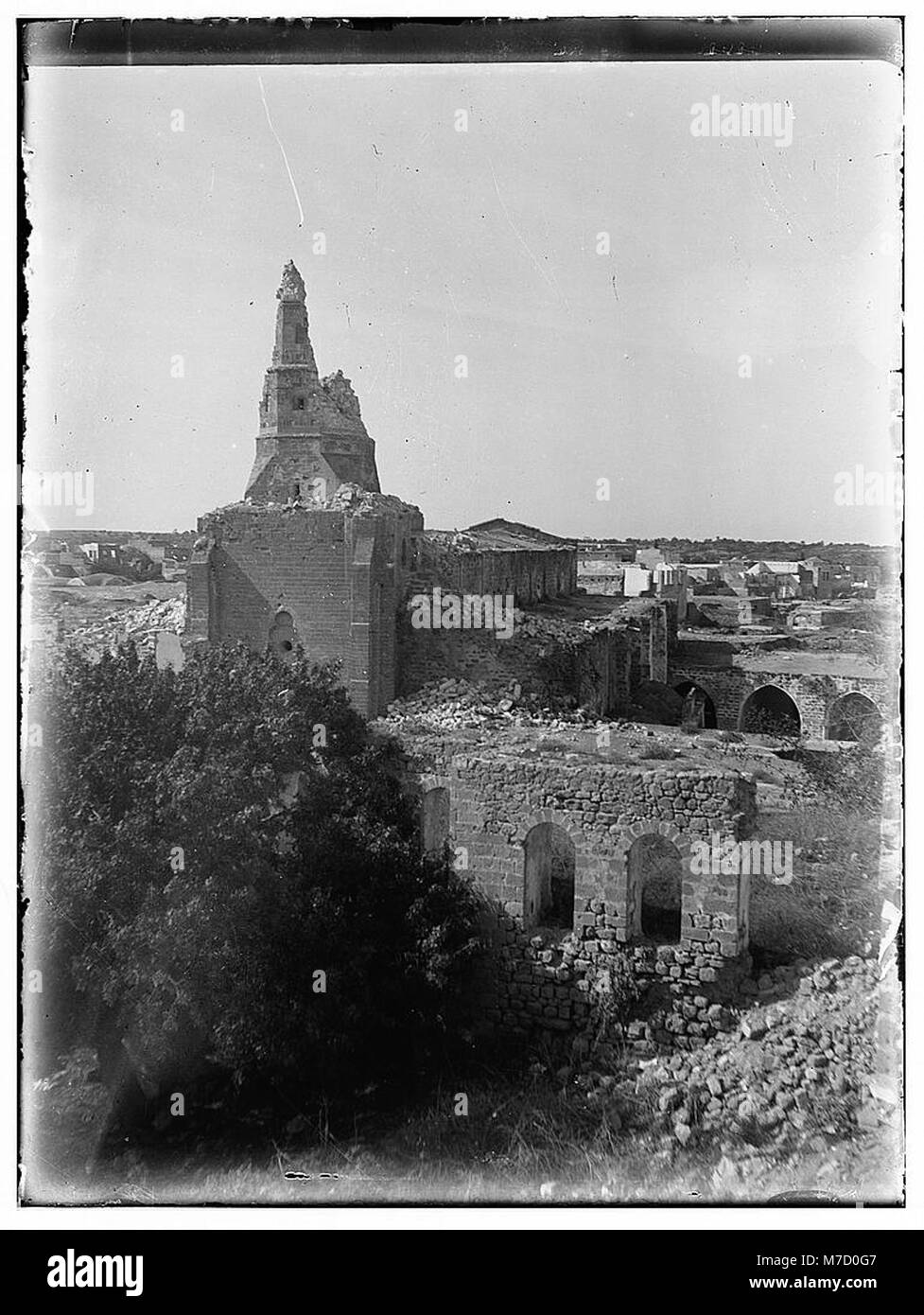 The Great Mosque of Gaza, shown from the east, is an iconic Islamic ...