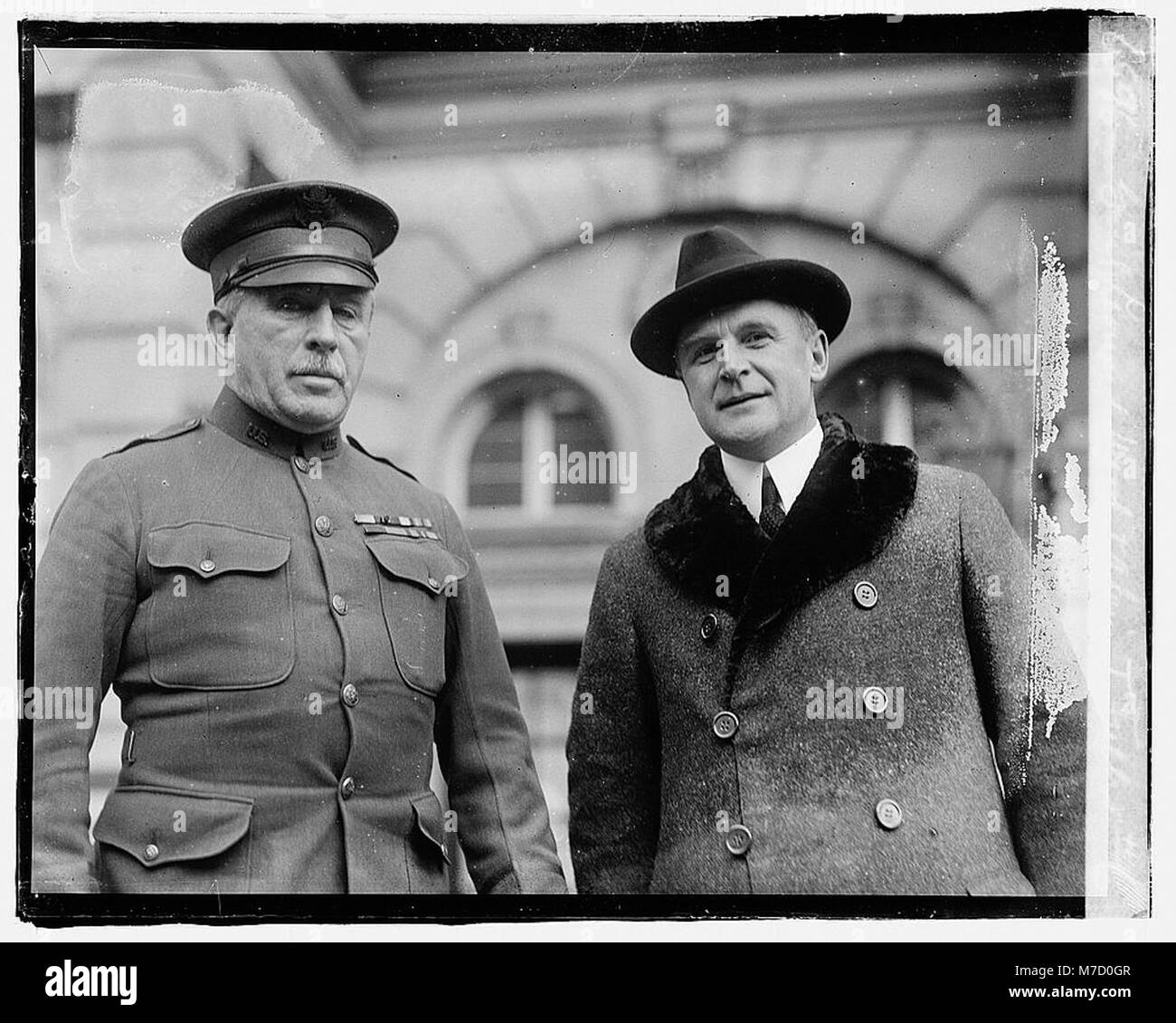 General Leonard Wood and Alvan T. Fuller are depicted in this image ...