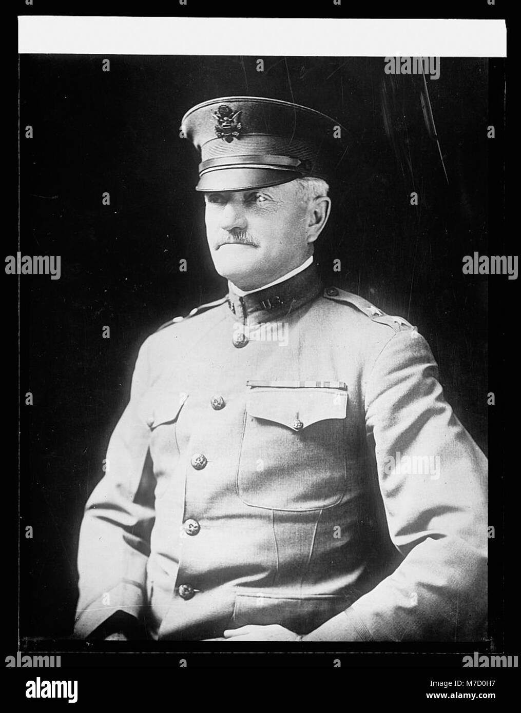 A portrait of General John J. Pershing, a prominent military leader ...