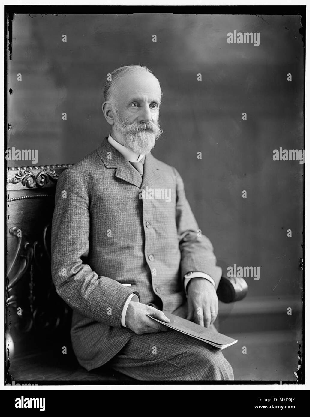 A formal portrait of General Abbott, a U.S. military officer, captured ...