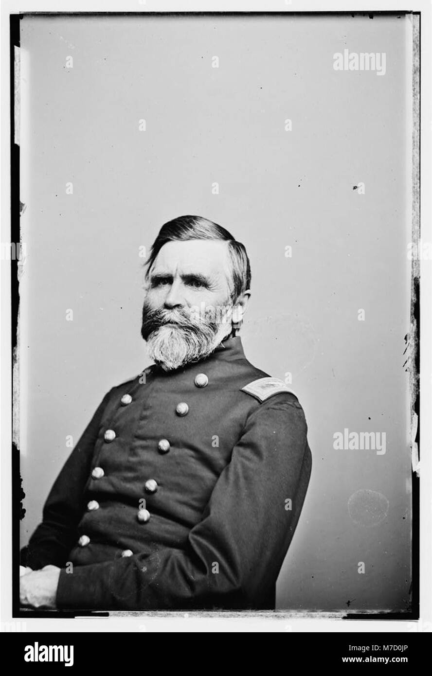 A portrait of General Alexander S. Diven, an American military officer ...