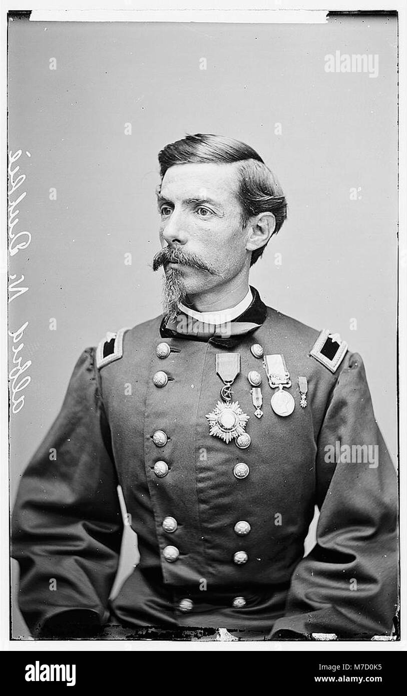 A portrait of General Alfred N. Duffie, a Union Army officer during the ...