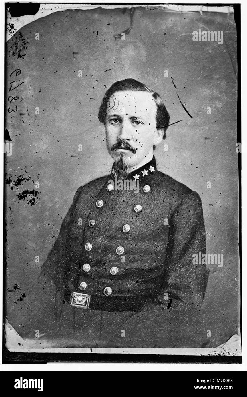 A historical portrait of General B.T. Johnson, a Confederate officer ...
