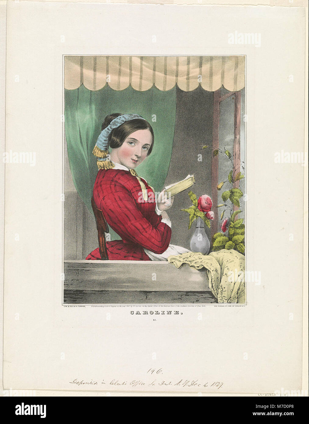 A portrait of Caroline, capturing her likeness in a formal setting. The ...