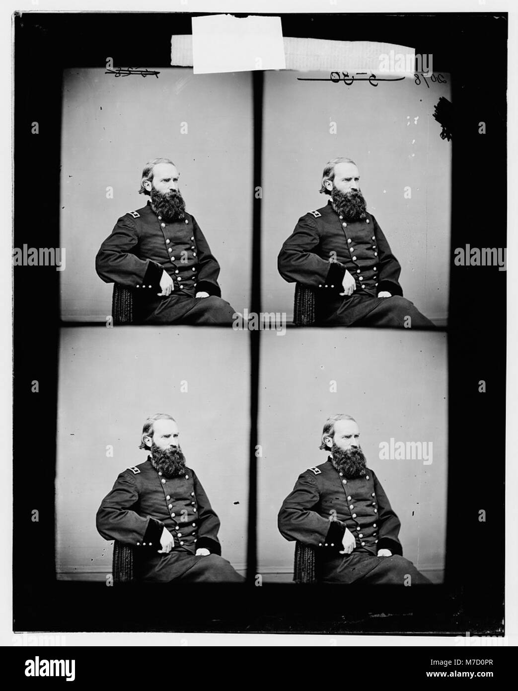 This historical portrait shows General D.S. Stanley of the U.S. Army, a ...