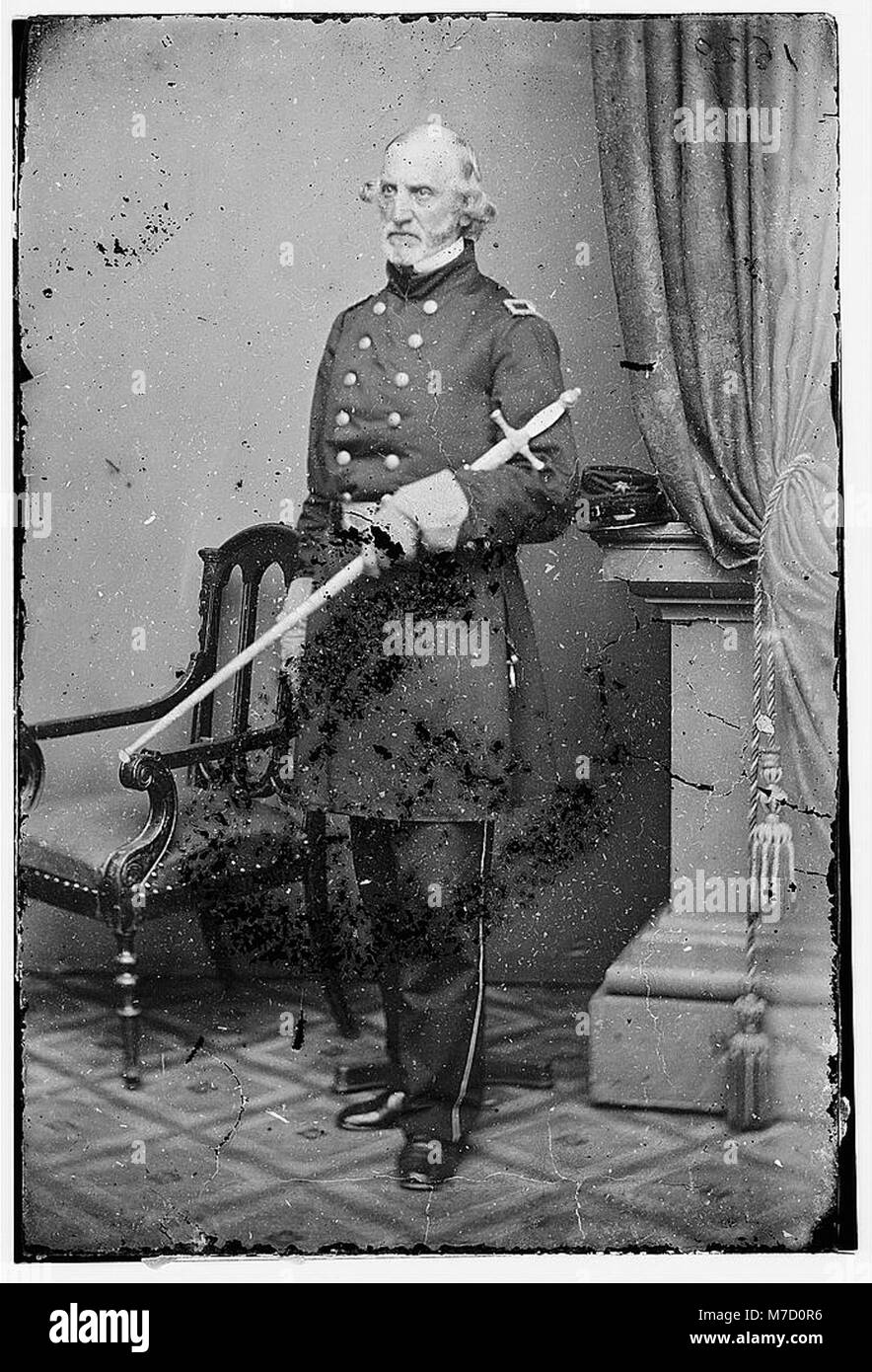 A portrait of General Daniel Tyler, a U.S. Army officer known for his ...