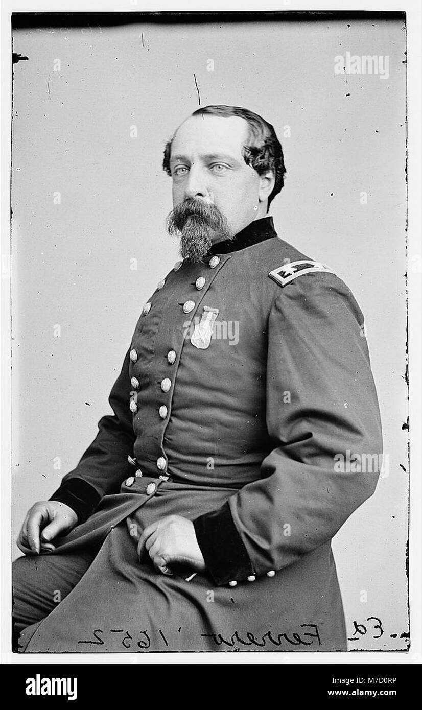 A portrait of General E. Ferrero, a key figure in the U.S. Army during ...