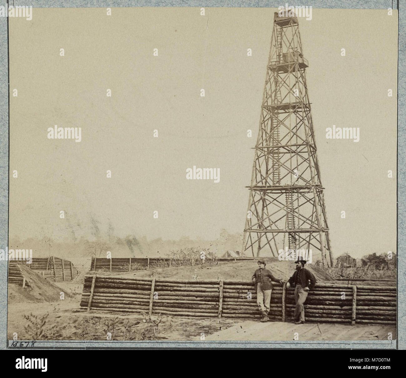 A photograph of the signal tower located at Point of Rocks along the ...