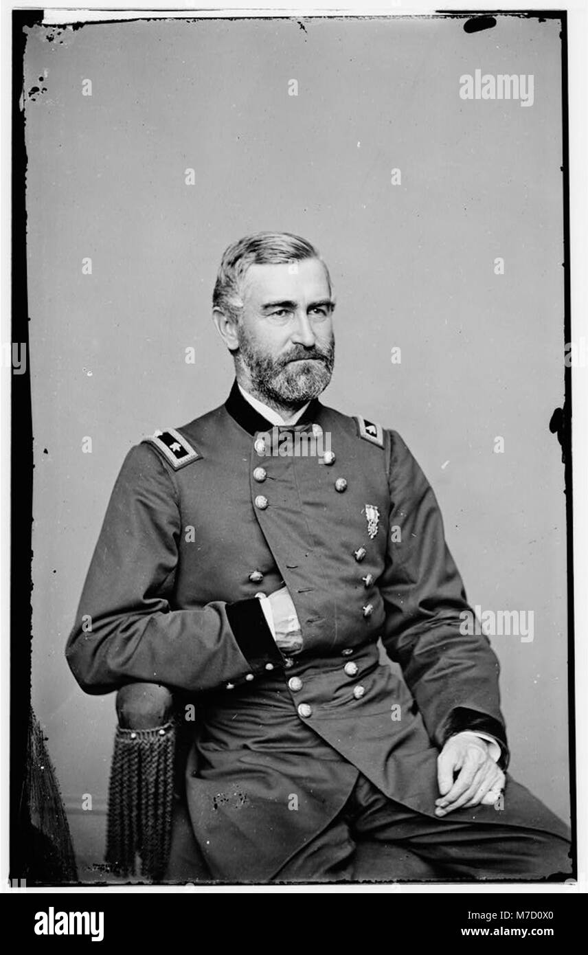 A portrait of General G. Mott, a Union Army officer during the American ...