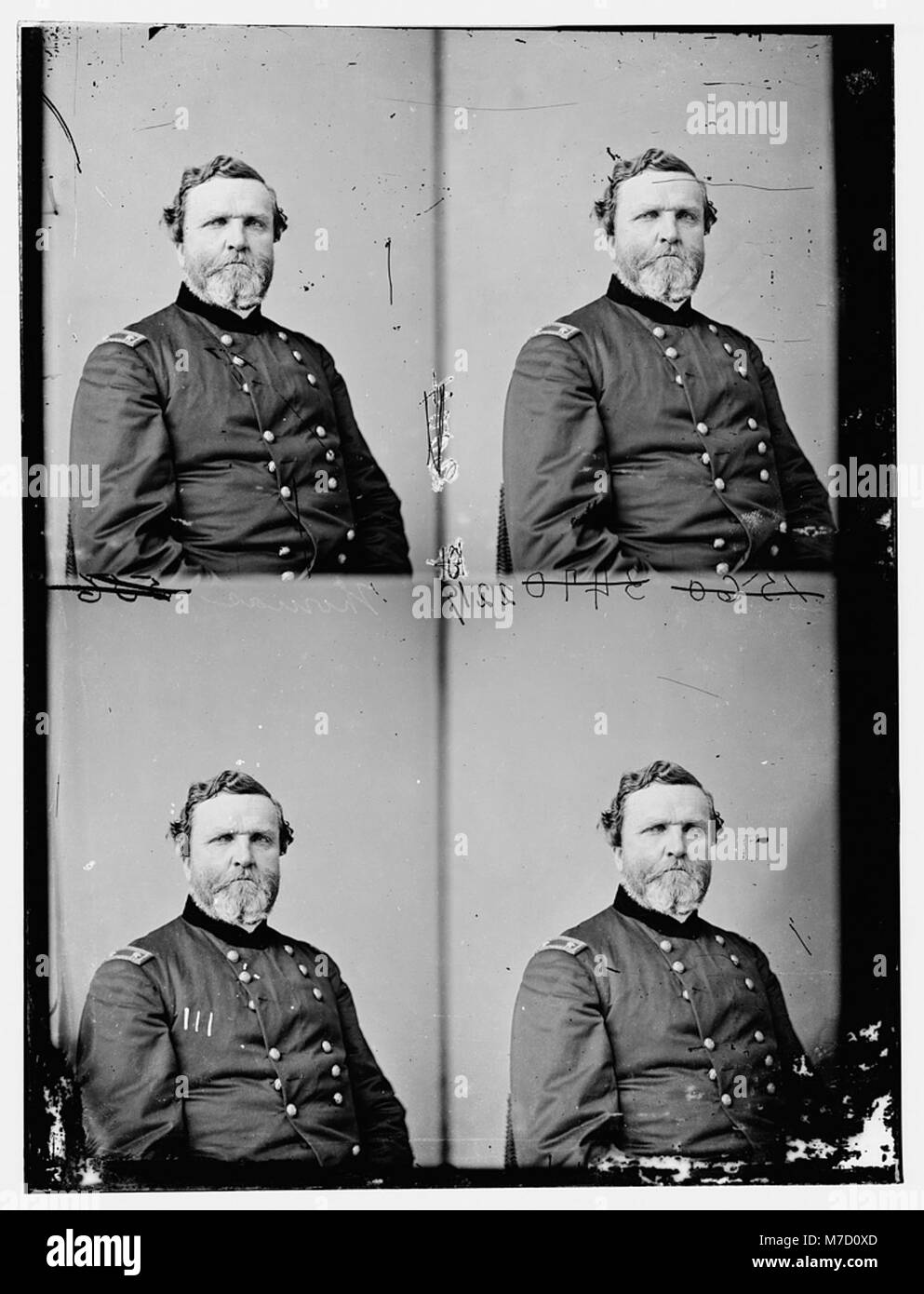 A portrait of General George H. Thomas, a prominent U.S. Army officer ...