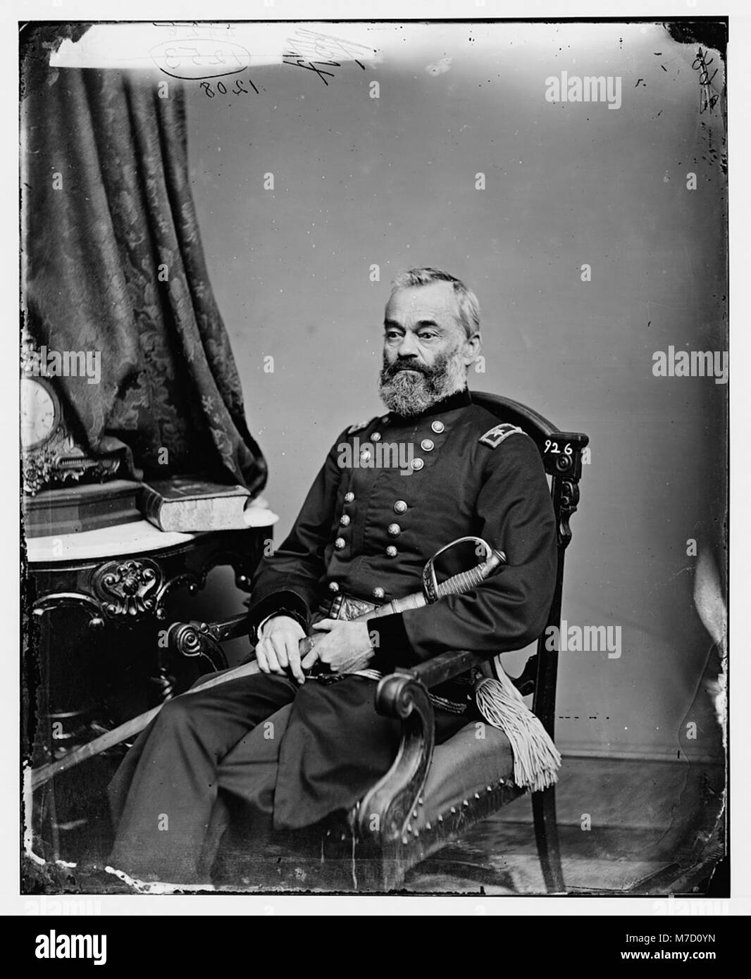 A portrait of General Samuel P. Heintzelman, a Union general during the ...