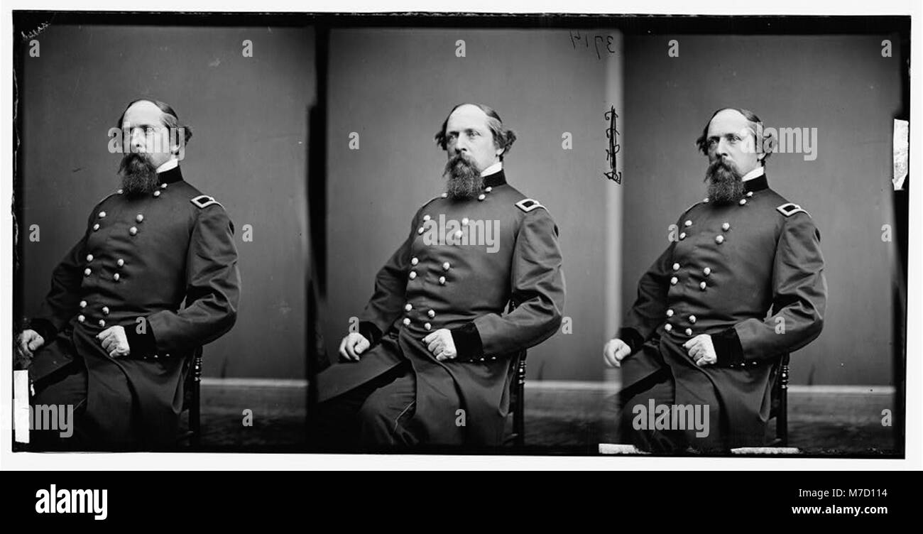 A portrait of General J.B. Ricketts, a prominent officer in the Union ...